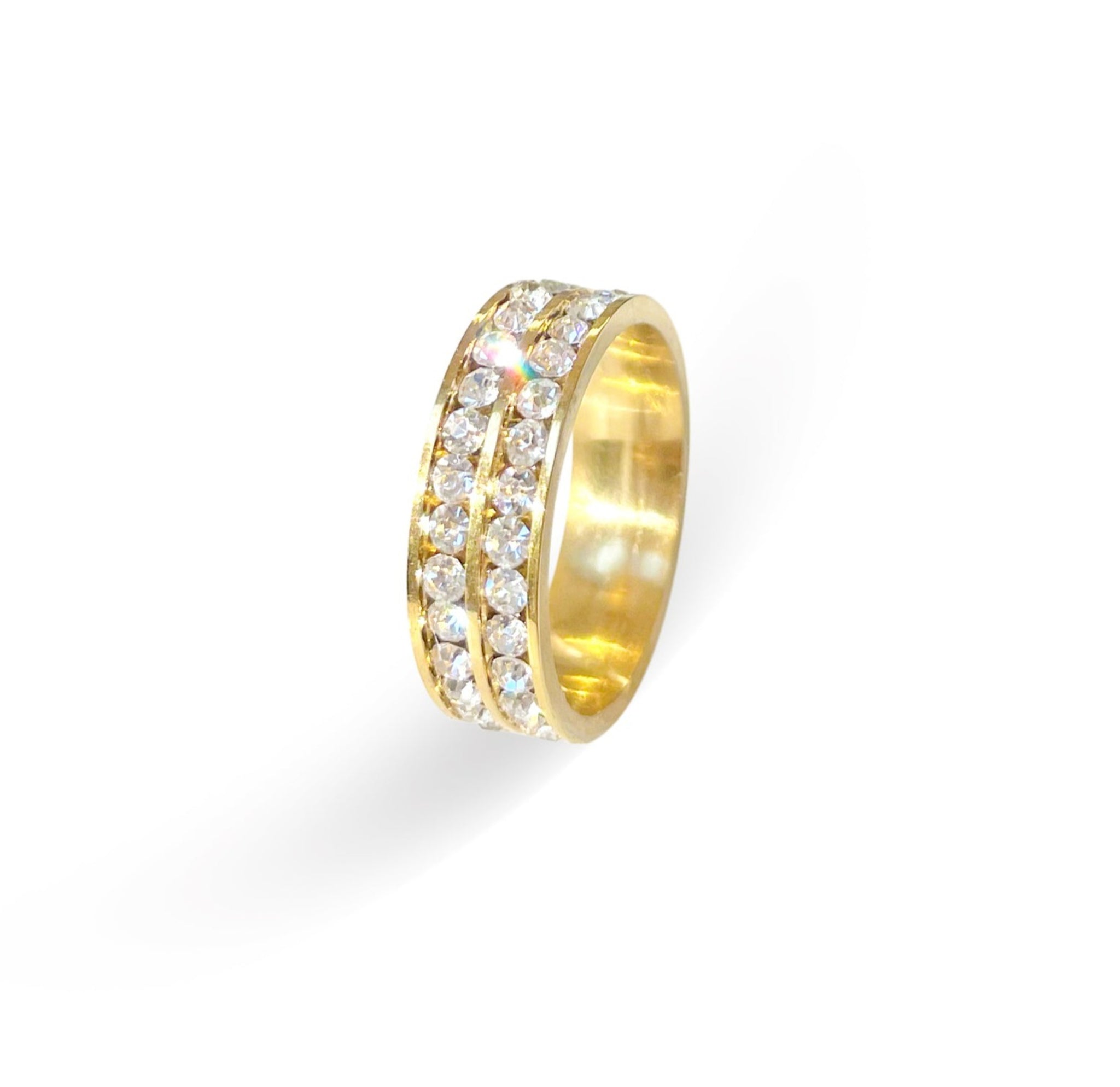 Capucine Gold Double Eternity Ring - Waterproof Jewelry