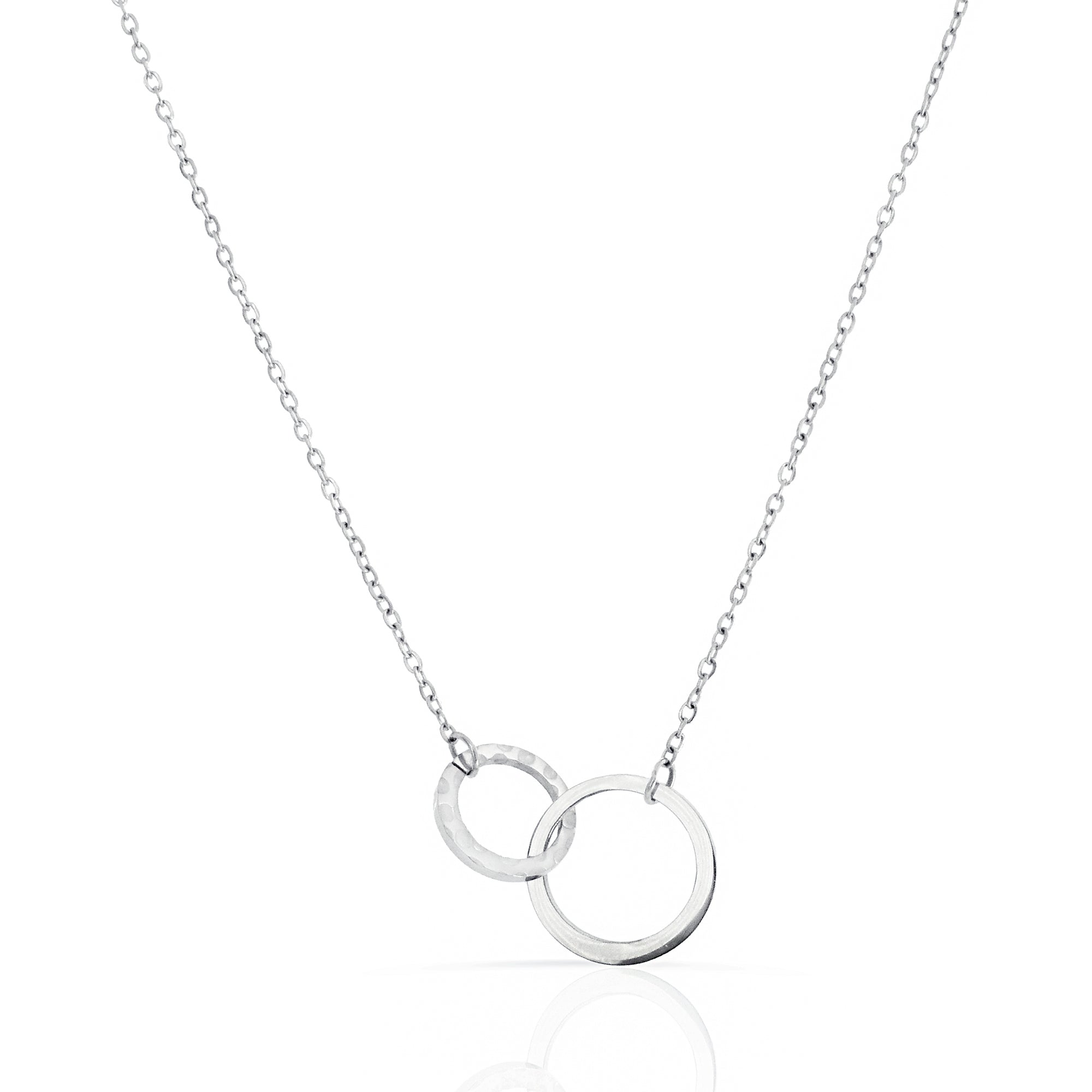 Antonia Silver Unity Circle Link Necklace - Waterproof Jewelry