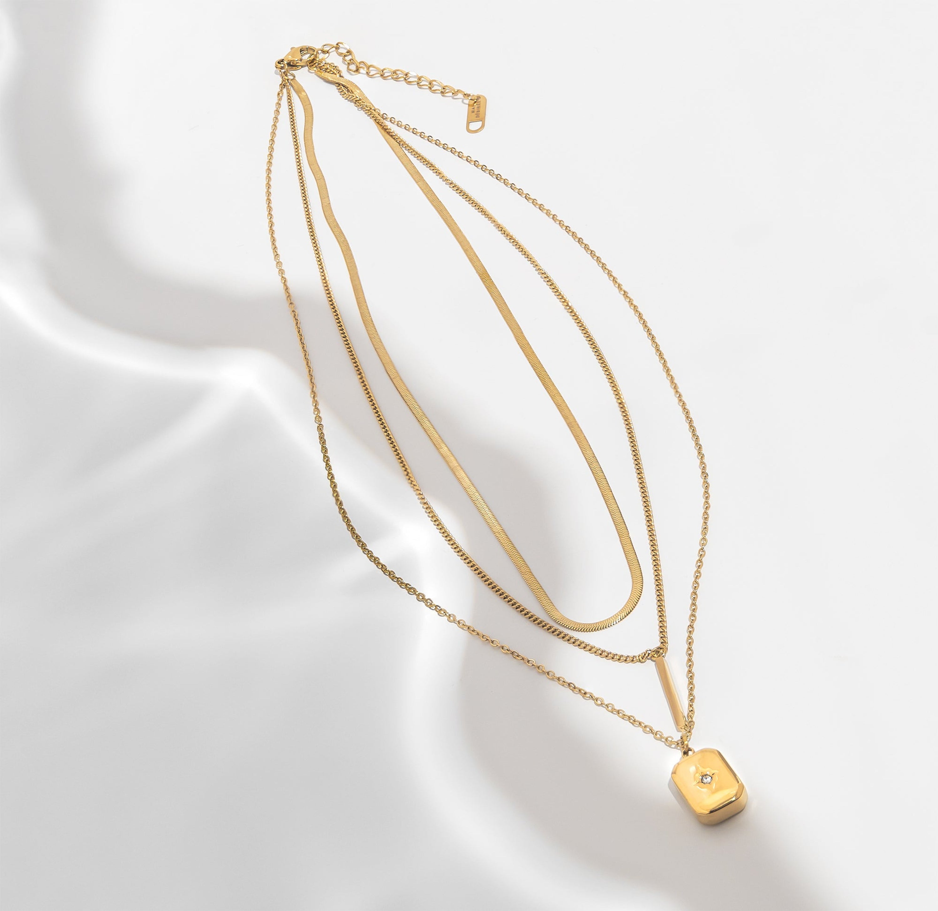 Gabrielle Gold Starburst Stack Necklace - Waterproof Necklace